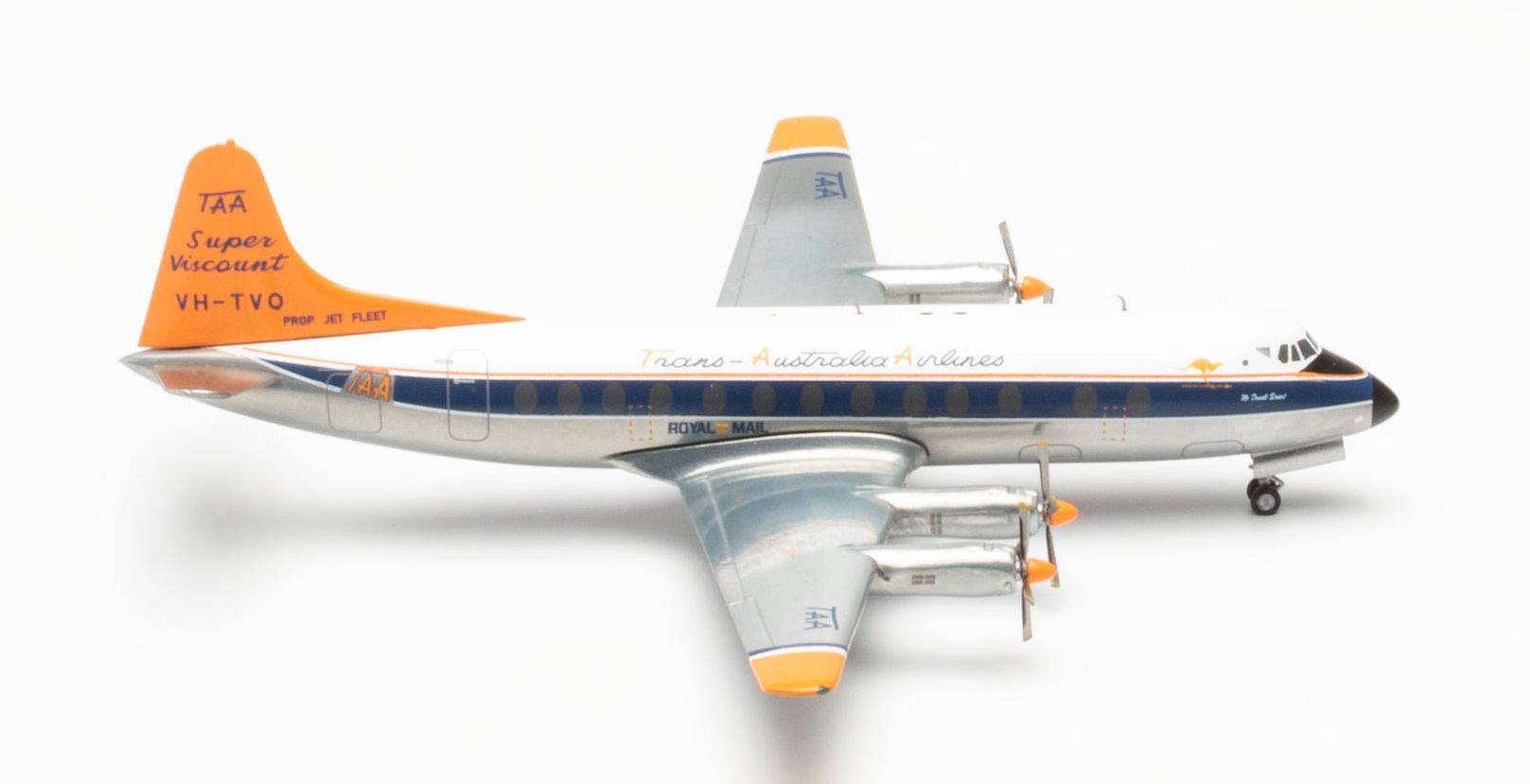 Herpa 572859 - TAA Trans Australian Airlines Vickers Viscount 800 – VH ...