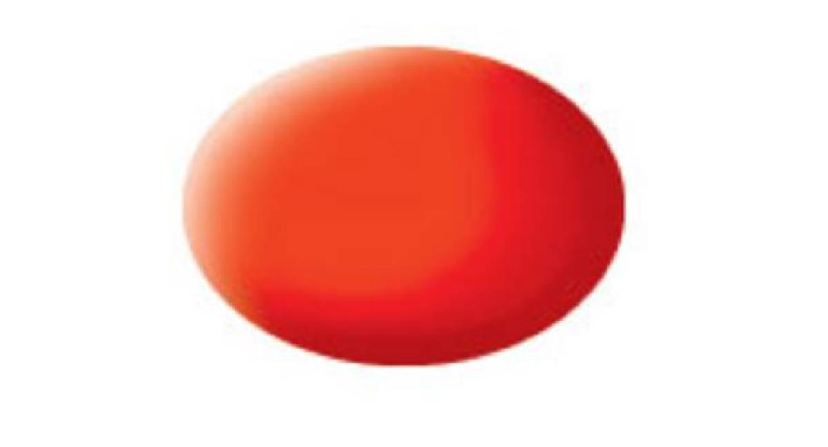 Revell 36125 - Aqua Color, leuchtorange, matt, 18ml