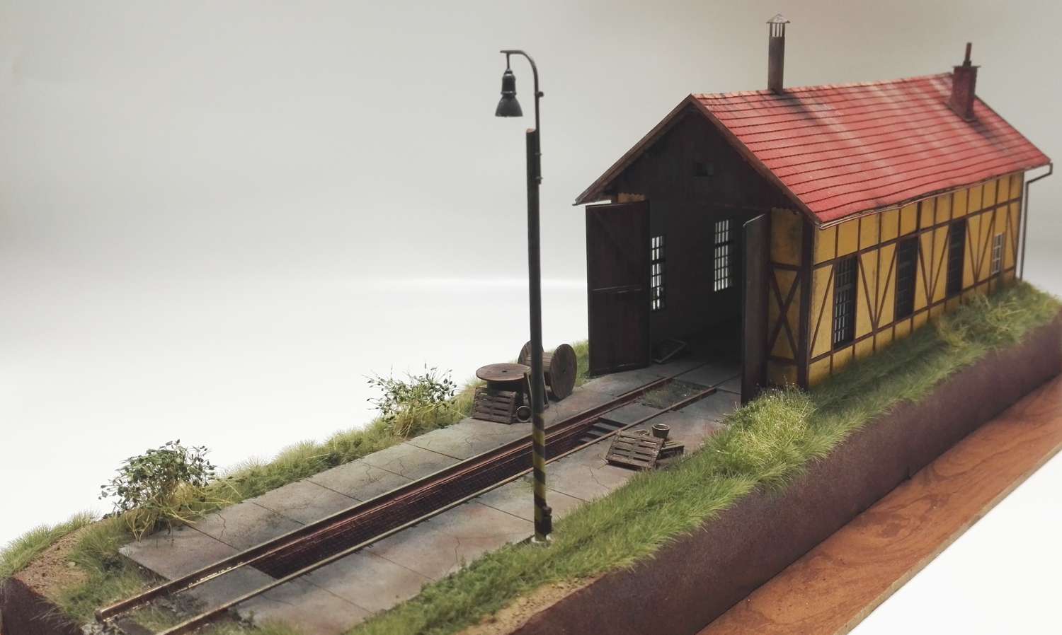 igra 180005 - Lokschuppen Ybbsitz, 56 x 134 x 65 mm, Bausatz