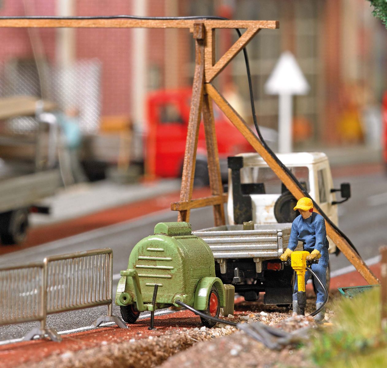 Busch 7904 - Kompressor mit Presslufthammer