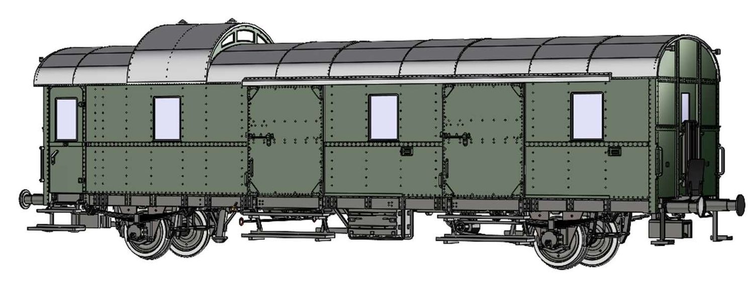 Brawa 46432 - Personenwagen SB4ü, DRG, Ep.II 'Rheingold', DC-Digital ...