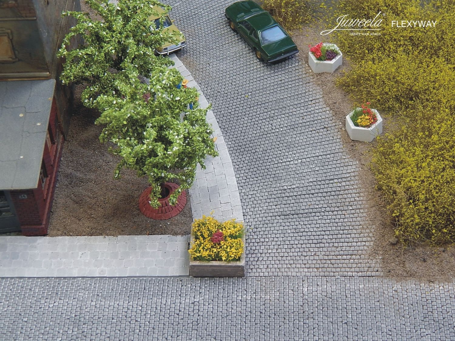 Juweela 28266 - FLEXYWAY Pflasterstraße Altstadt Kopfstein, 2 ...