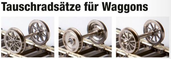 Weinert 9706 - Radsatz, Brawa, RP25, D=11.0mm, 23,0mm, 2 Stück