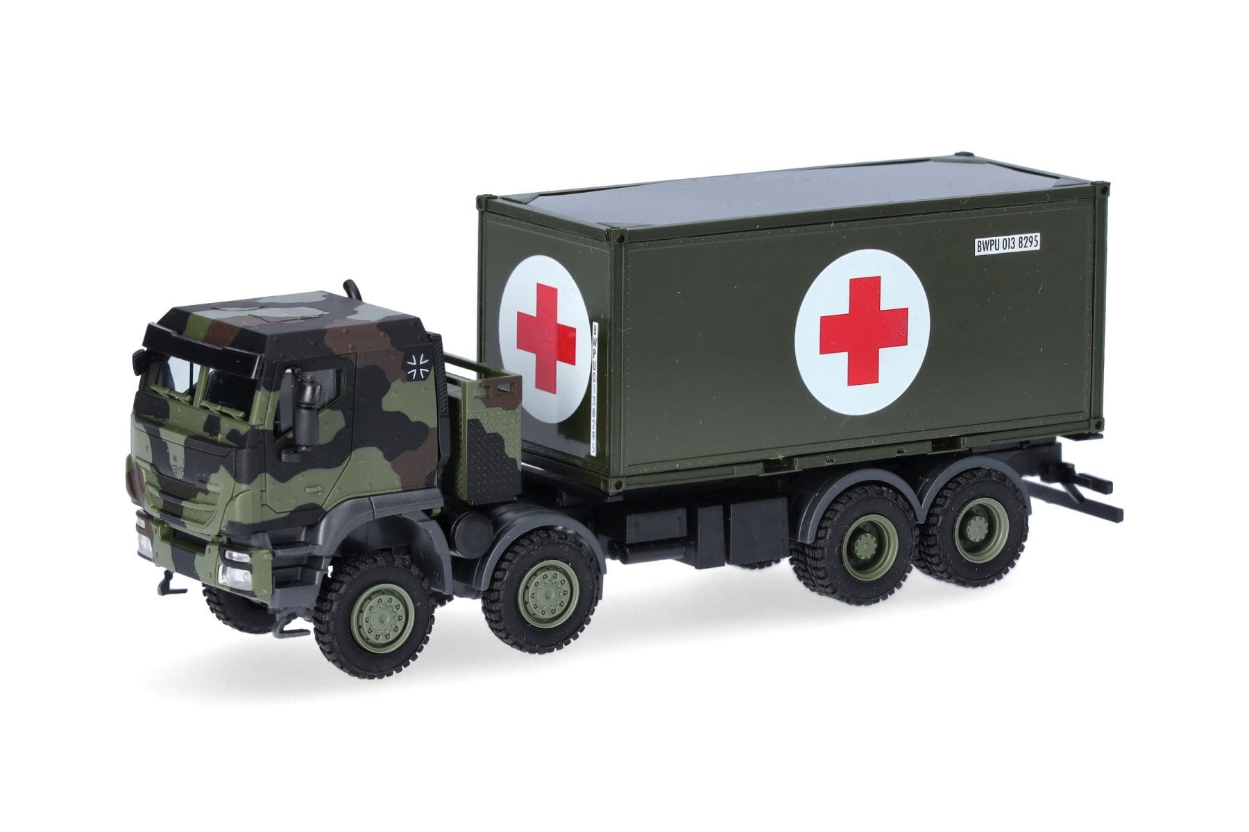 Herpa 747219 - Iveco Trakker 8x8 mit 20 ft. Container "Bundeswehr ...