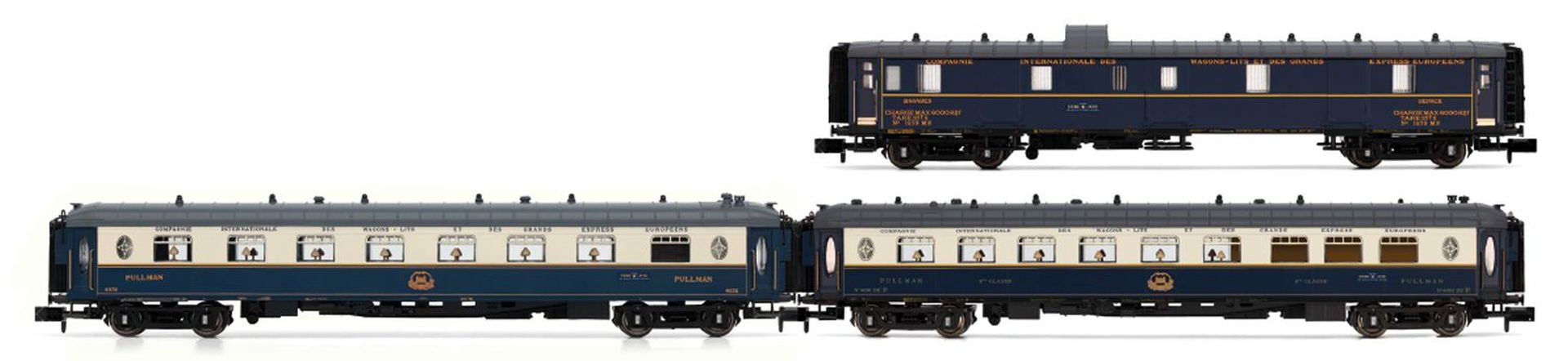 Arnold HN4366 - 3er Set Personenwagen mit Steuerwagen, DBAG, Ep.V