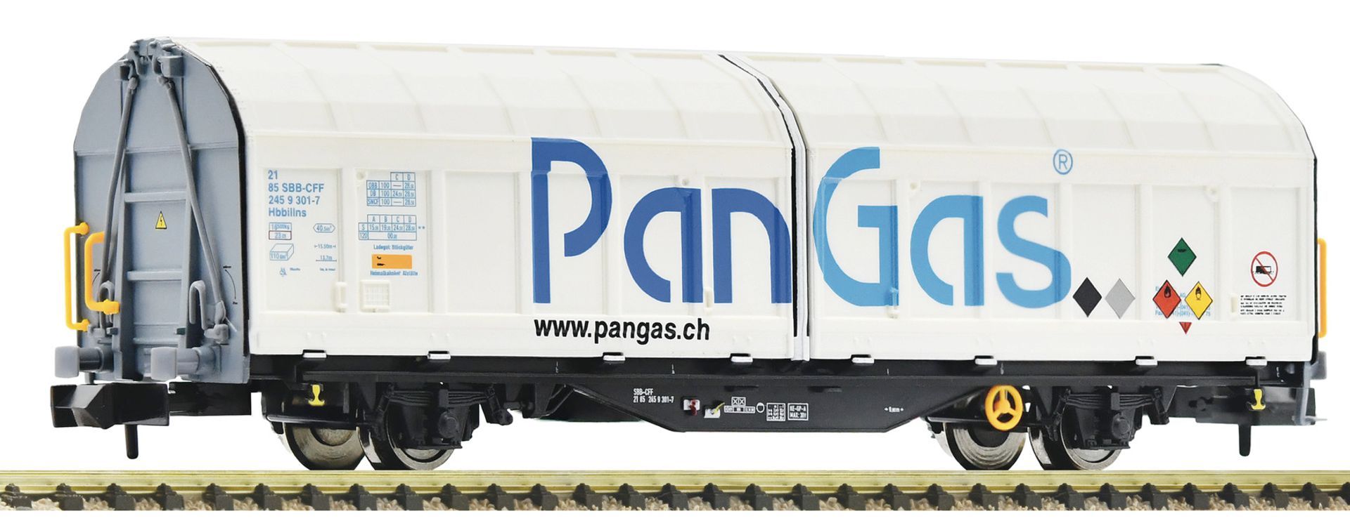 Fleischmann 826254 - Schiebewandwagen Hbbillns, SBB-Cargo, Ep.V 'PanGas'