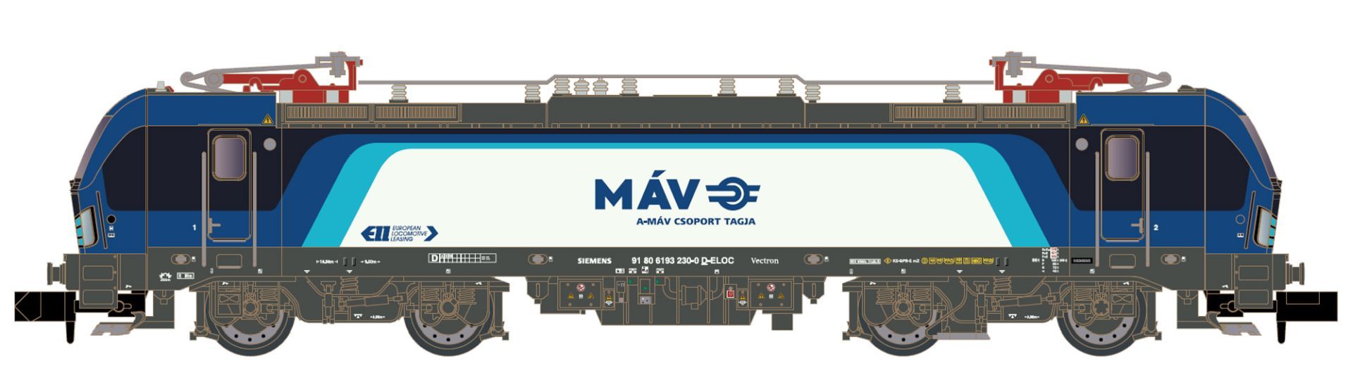 Hobbytrain H30183-S - E-Lok BR 193 Vectron, MAV, Ep.VI, DC-Sound