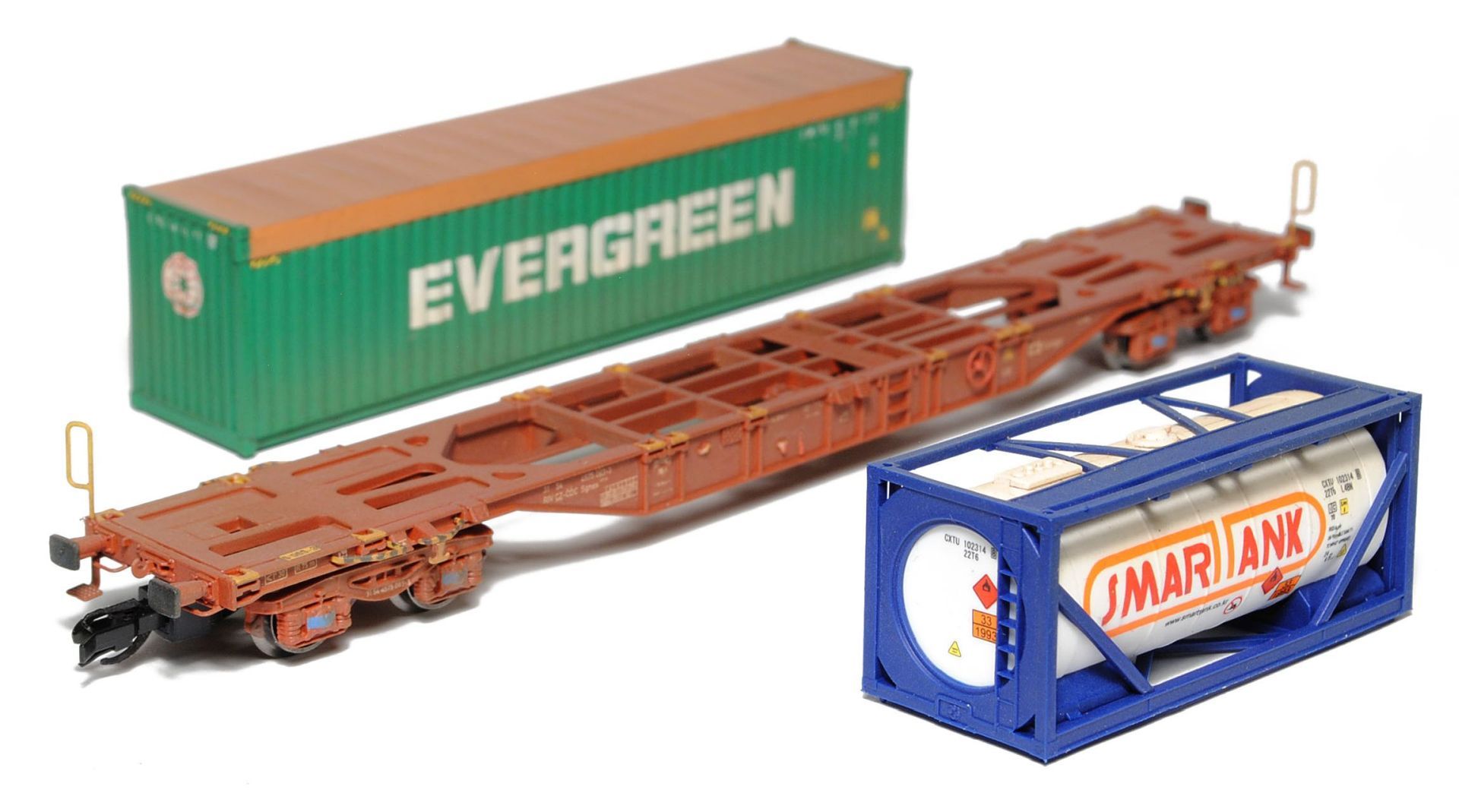 sdv-model 12135 - Containertragwagen Sgnss 55, CD/CD-Cargo, Ep.V-VI, Bausatz