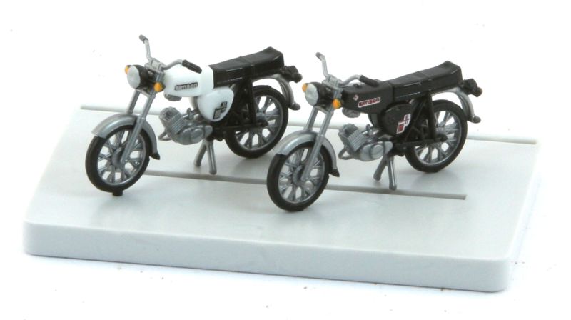 Kres 55043110 - 2er Set Simson S 51, silber und dunkelrot, Fertigmodelle