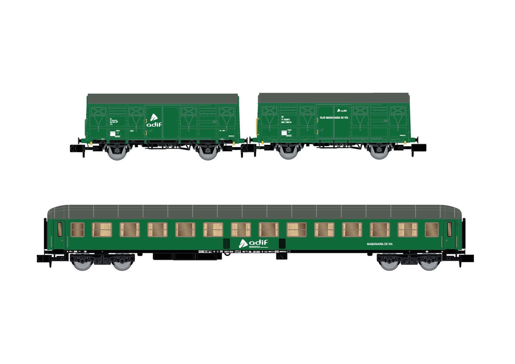 Arnold HN4424 - 3er Set 'Spree-Alpen-Express' mit 2 Autotransportwagen ...