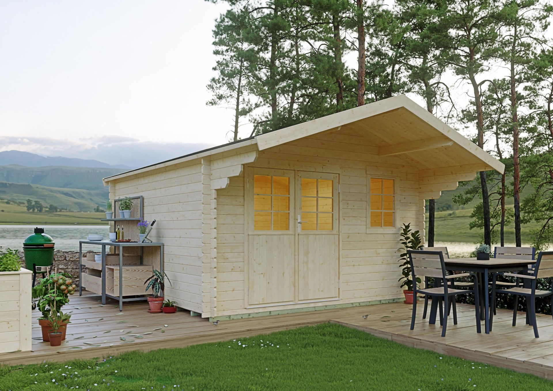 Gartenhaus Tampa 3,60x3,60 m | 401028360360