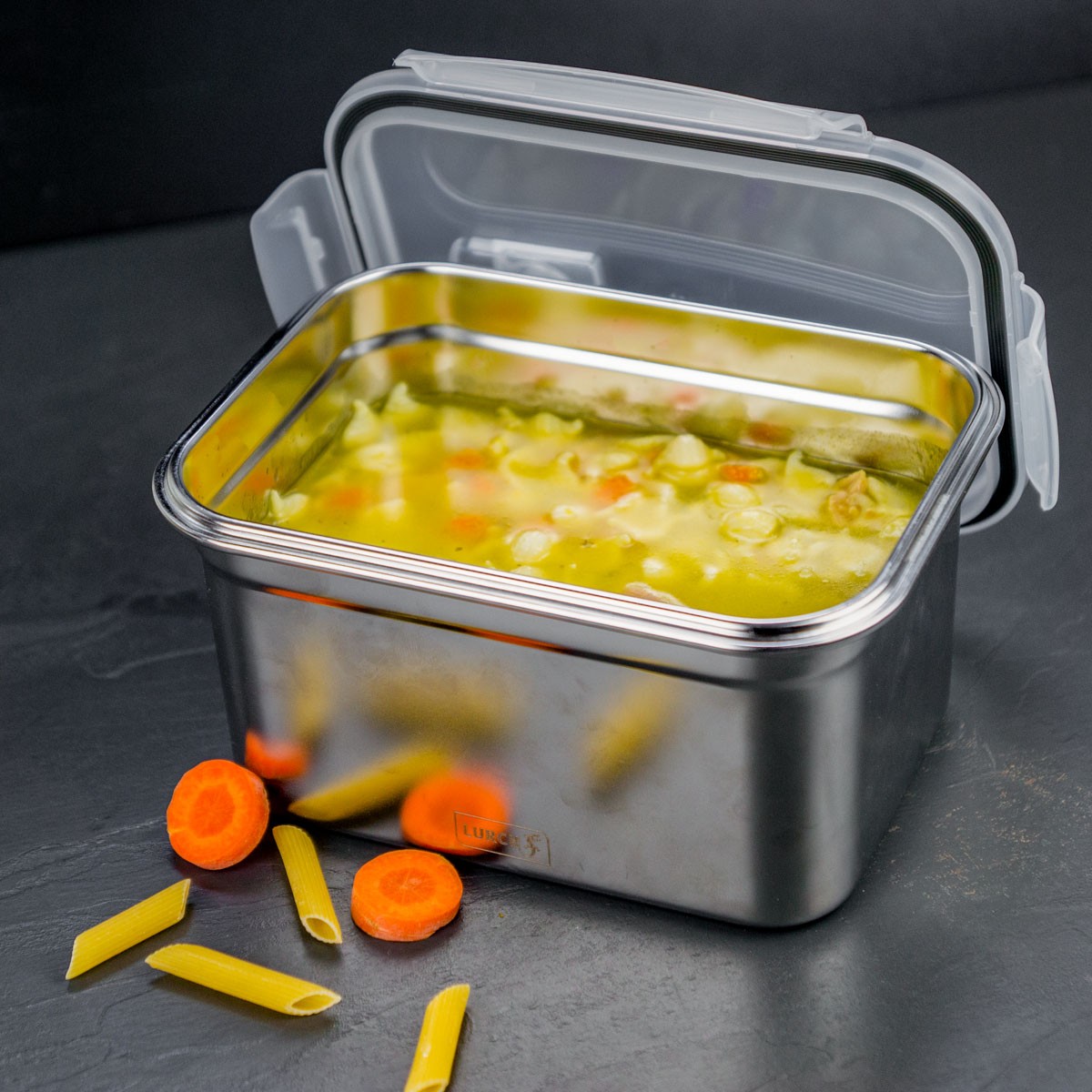 LURCH Lunchbox Safety EDS 2000ml - auslaufsicher, luftdicht und mit ...