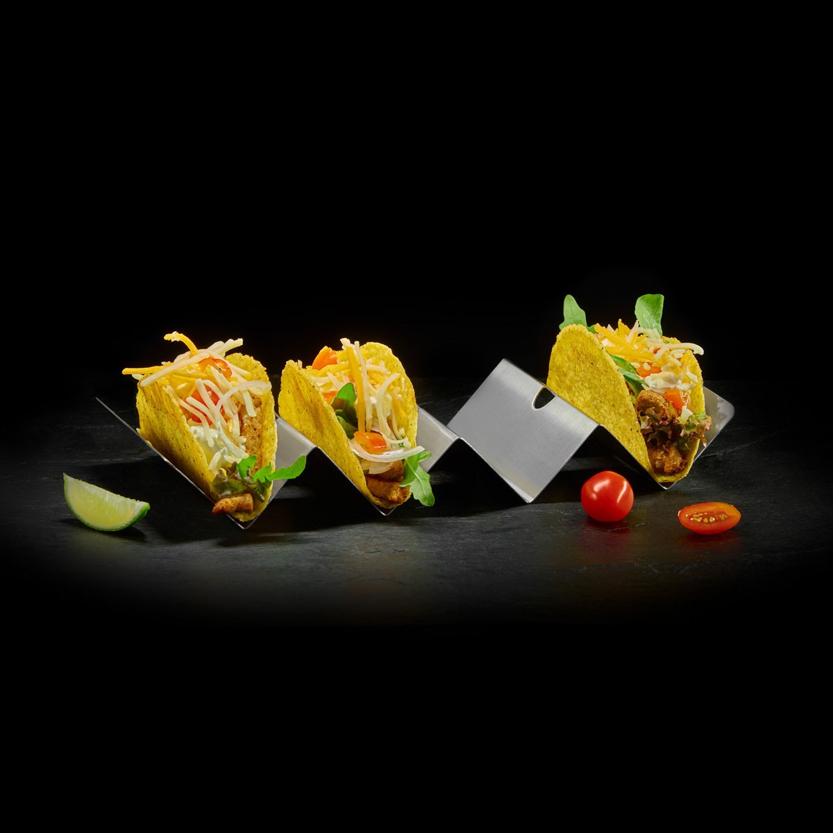 LURCH Snackhalter Edelstahl für Tacos, Hotdogs, Eistüten und mehr ...