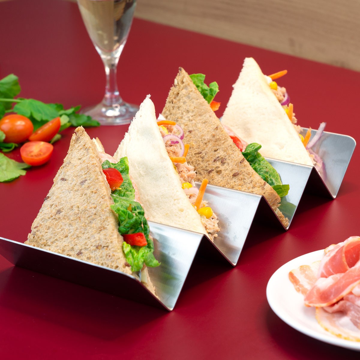 LURCH Snackhalter Edelstahl für Tacos, Hotdogs, Eistüten und mehr ...