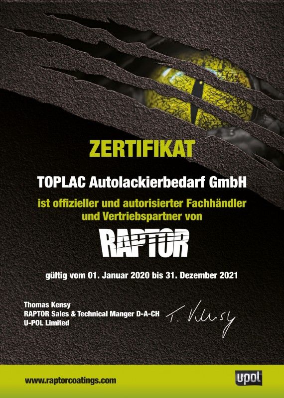 Raptor Lack | TOPLAC eShop