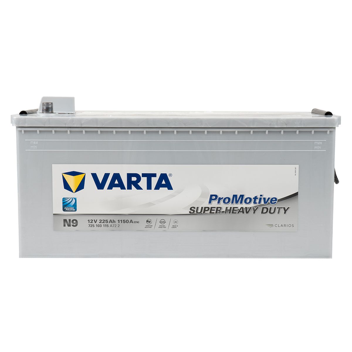 VARTA N9 ProMotive Super Heavy Duty 225Ah 1150A LKW Batterie 725 103 ...