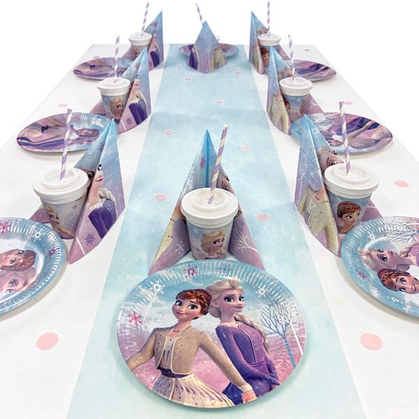Frozen 2 Wind Spirit Tischdeko Set bis 8 Gäste, 56-teilig