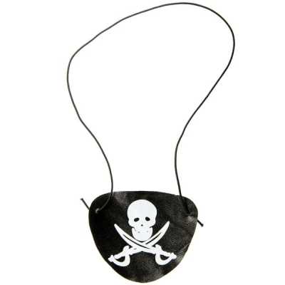 Piraten-Augenklappe schwarz 7,5cm