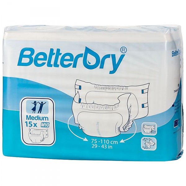 BetterDry 10XL - Windeln mit Folie - dicke Windeln - Größe EXTRA Large ...