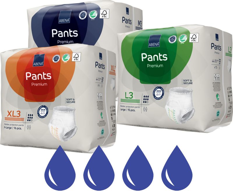 ABENA Pants L0 ZERO large 6x15 (90 Stück) Windelhosen für leichte ...