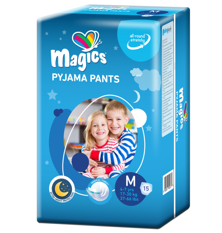 Magics Pyjama Pants - 17-30 KG für Kinder von 4-7 Jahre