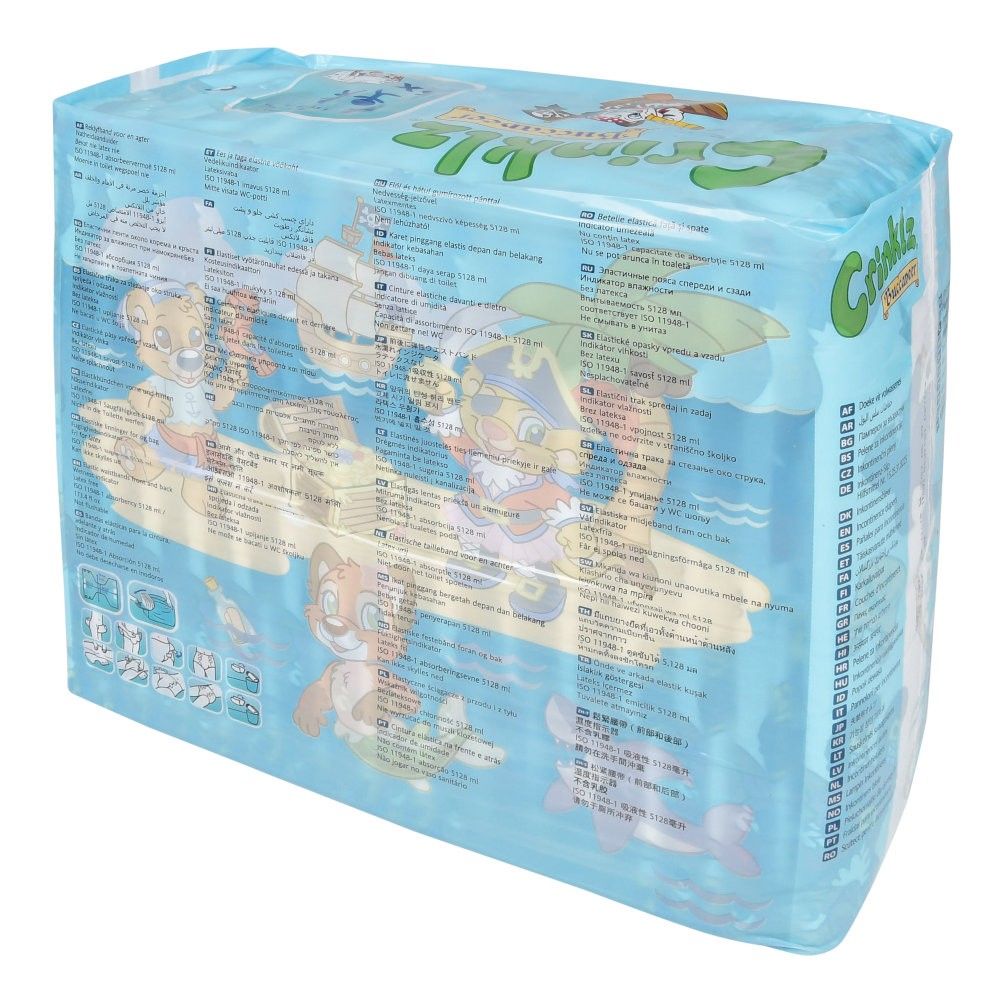 Crinklz Buccaneer - bunte Windeln - Gr. Large - für Erwachsene mit ...