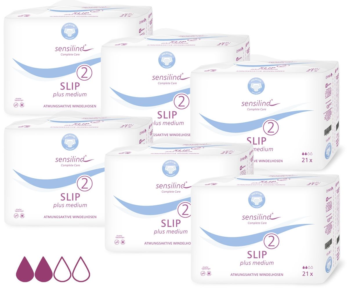 Sensilind SLIP - PLUS - Medium (M2) - Senioren Windeln